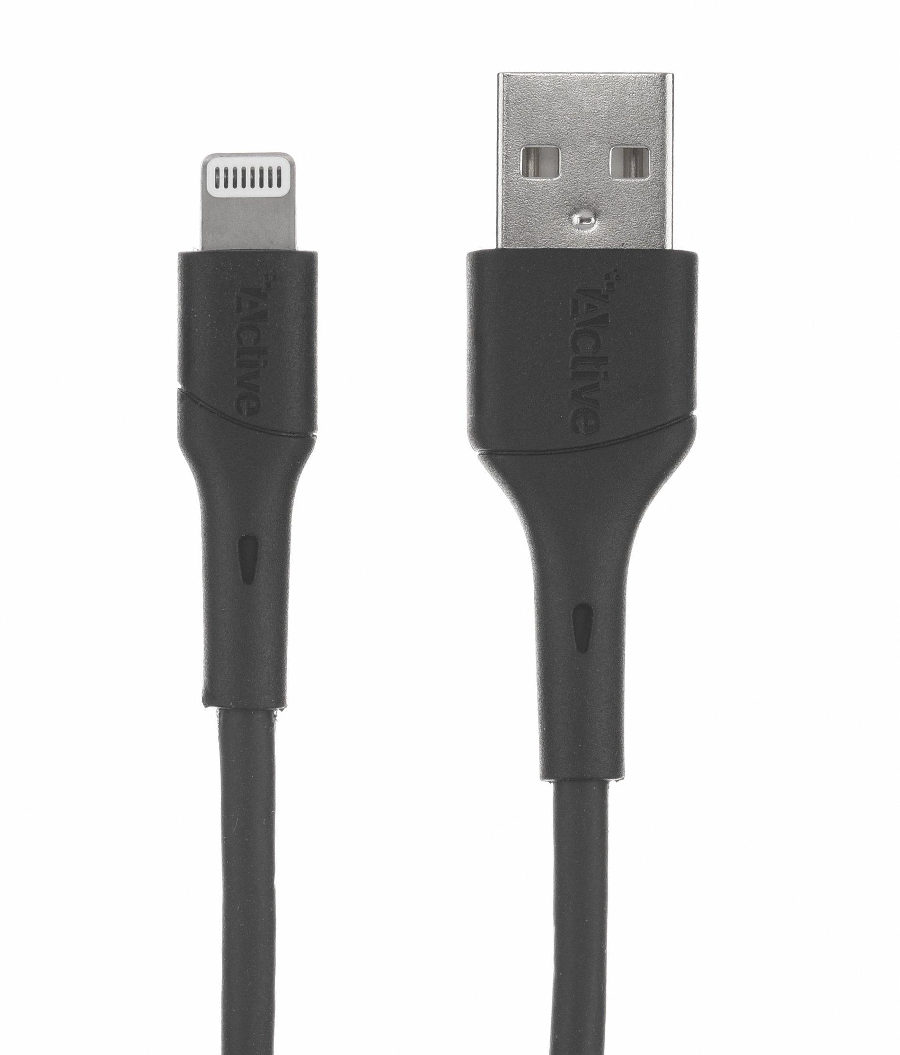 WOPOW Active Surge Lightning Cable, 1M, Black - eXtra