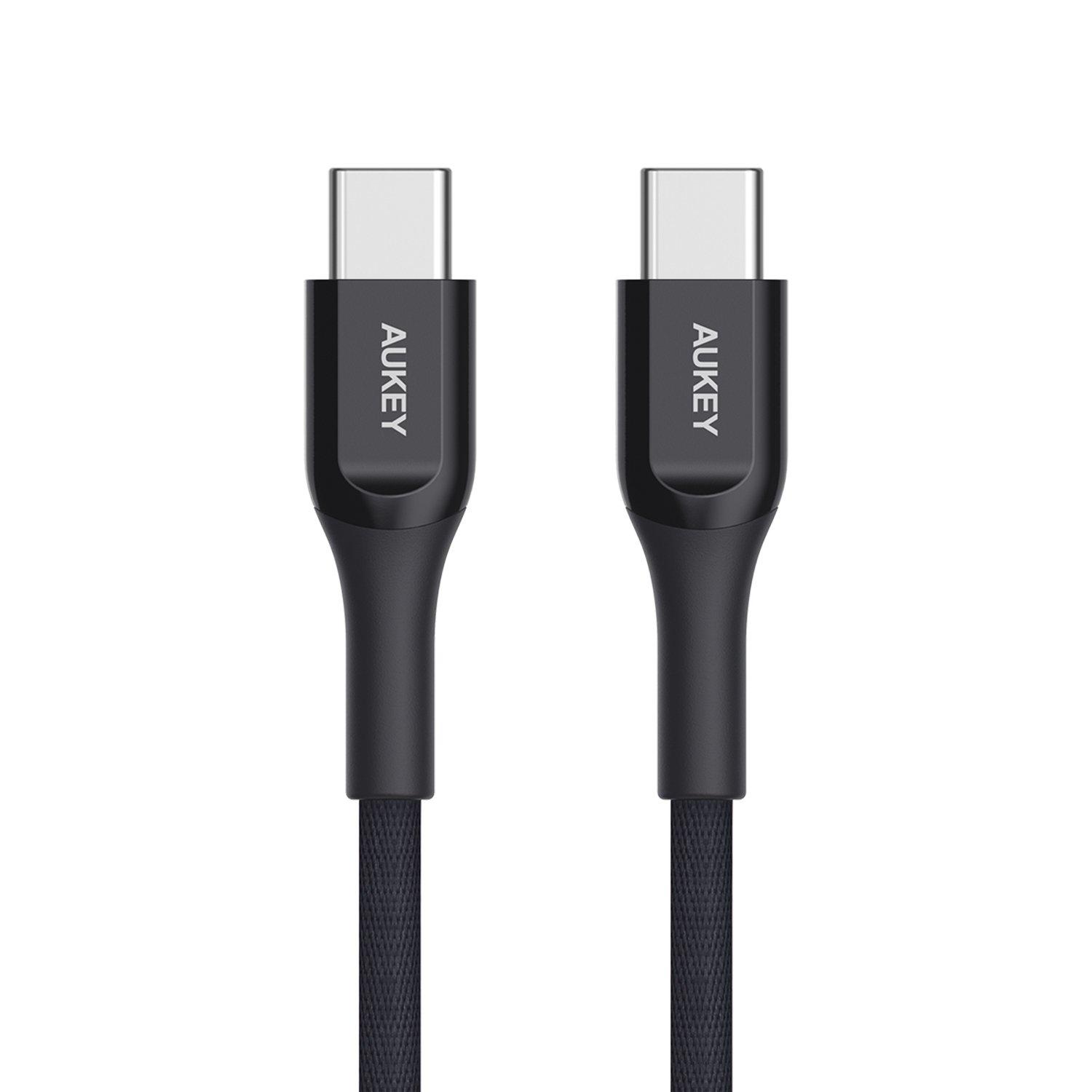 AUKEY Kevlar Core Cable TYPE-C To TYPE-C, 2M, Black - eXtra