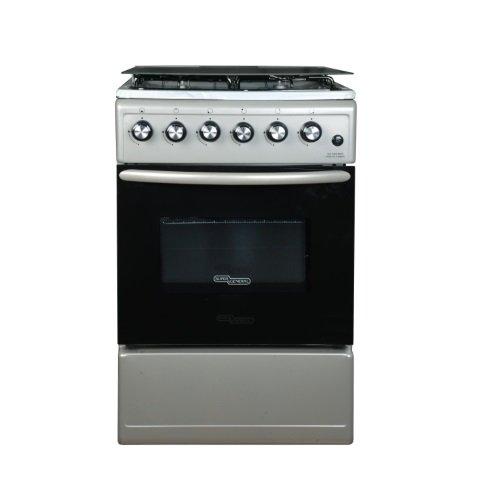 Super General Gas Cooker, 50x50 Cm, 4 Burners, Stainless Steel - eXtra Oman
