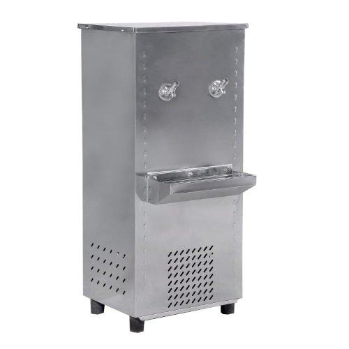 Asset SS Water Cooler, 25 USG Cooling Capacity, 2 Taps, Silver - eXtra Oman