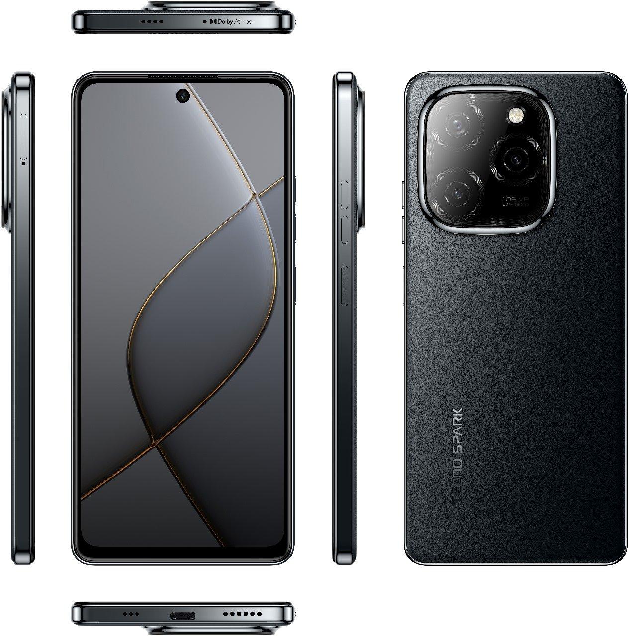 TECNO SPARK 20 PRO, 5G, 256 GB, Startrail Black - eXtra