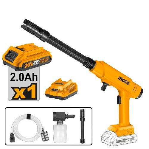 Ingco P20S 20V Lithium-Ion Pressure Washer, Max Pressure 24.5 BAR ...