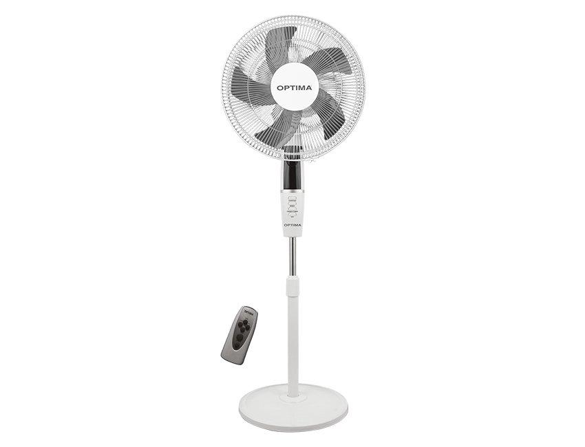 Optima 16 Inch Electric Stand Fan 60W Grey/White. - eXtra Bahrain