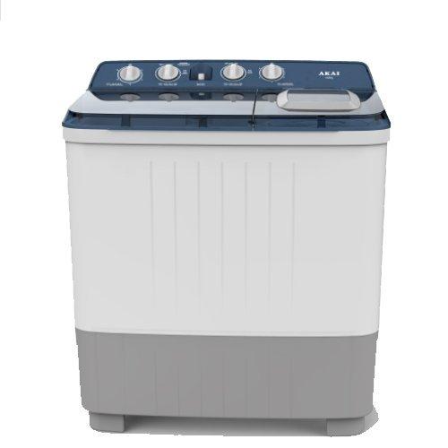 Akai 10 KG Twin Tub Washing Machine. Semi Automatic, 6 KG Drying ...
