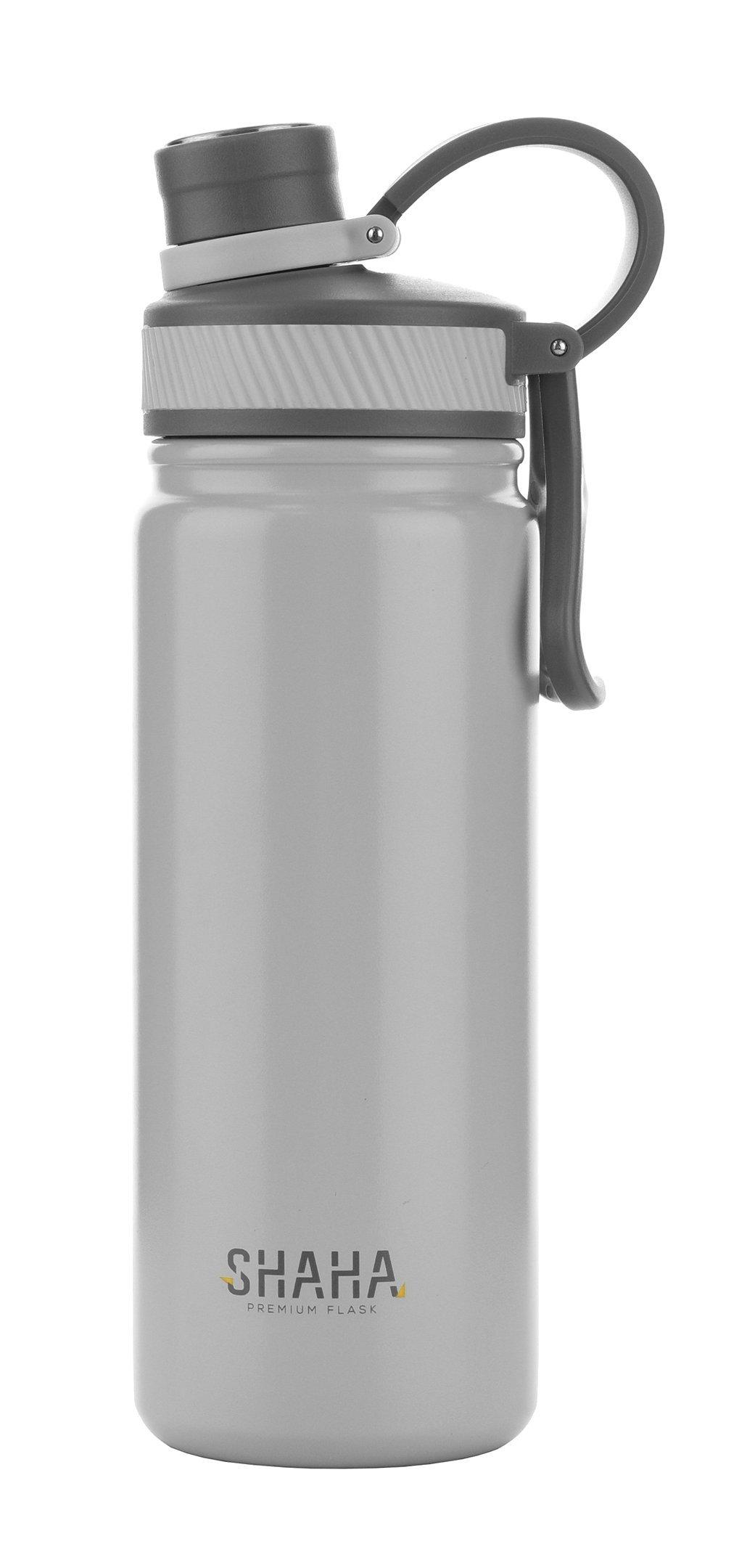 SHAHA, Stainless Steel Sport Vacuum Bottle 680ML, Grey - eXtra