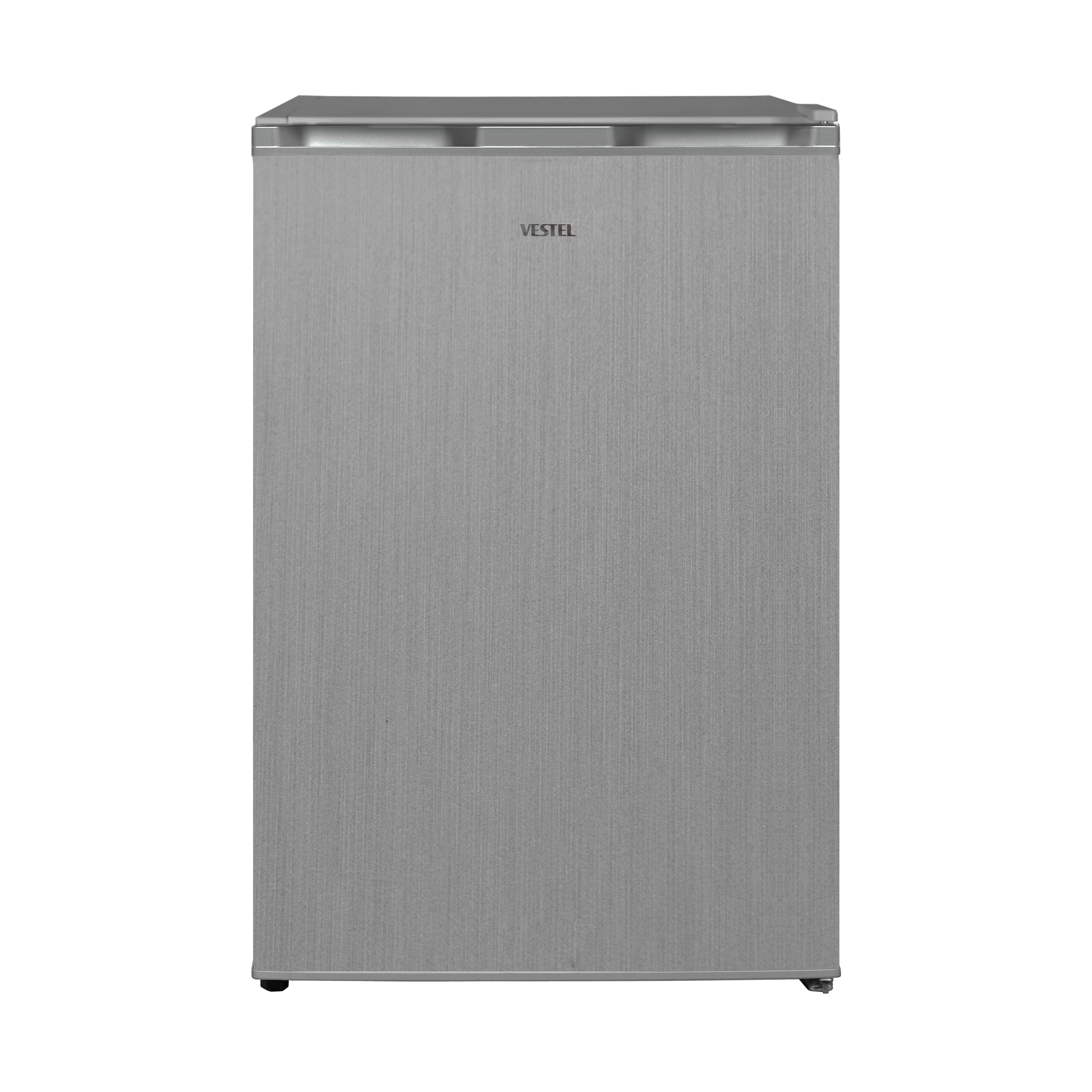Vestel 121L Table Top Single Door Refrigerator Silver, - eXtra Bahrain