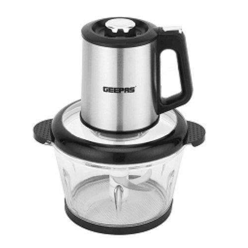 Geepas 3 Ltrs Multi Choppr, SS Double Blade, 3 Speeds, Gray - eXtra Oman