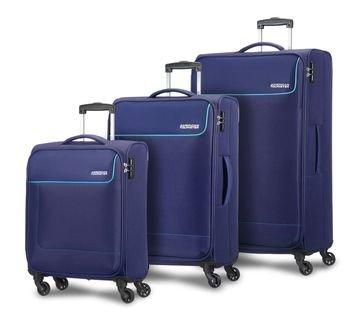 AMERICAN TOURISTER, Jamaica 3PCS Luggage Set, Spinner Soft Trolley Case ...