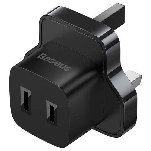 Baseus Travel Plug Adapter, Black - eXtra Oman
