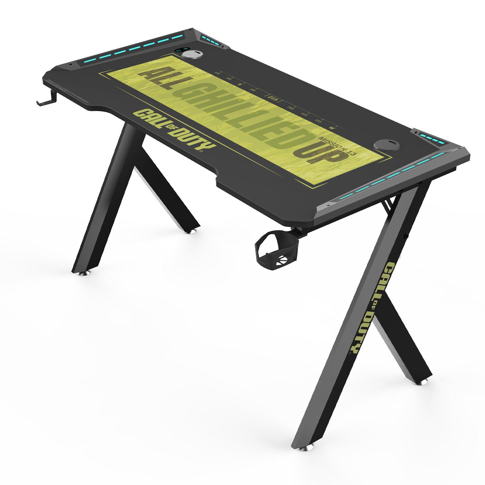 GAMEON, Call Of Duty Gaming Desk Black/Green - eXtra