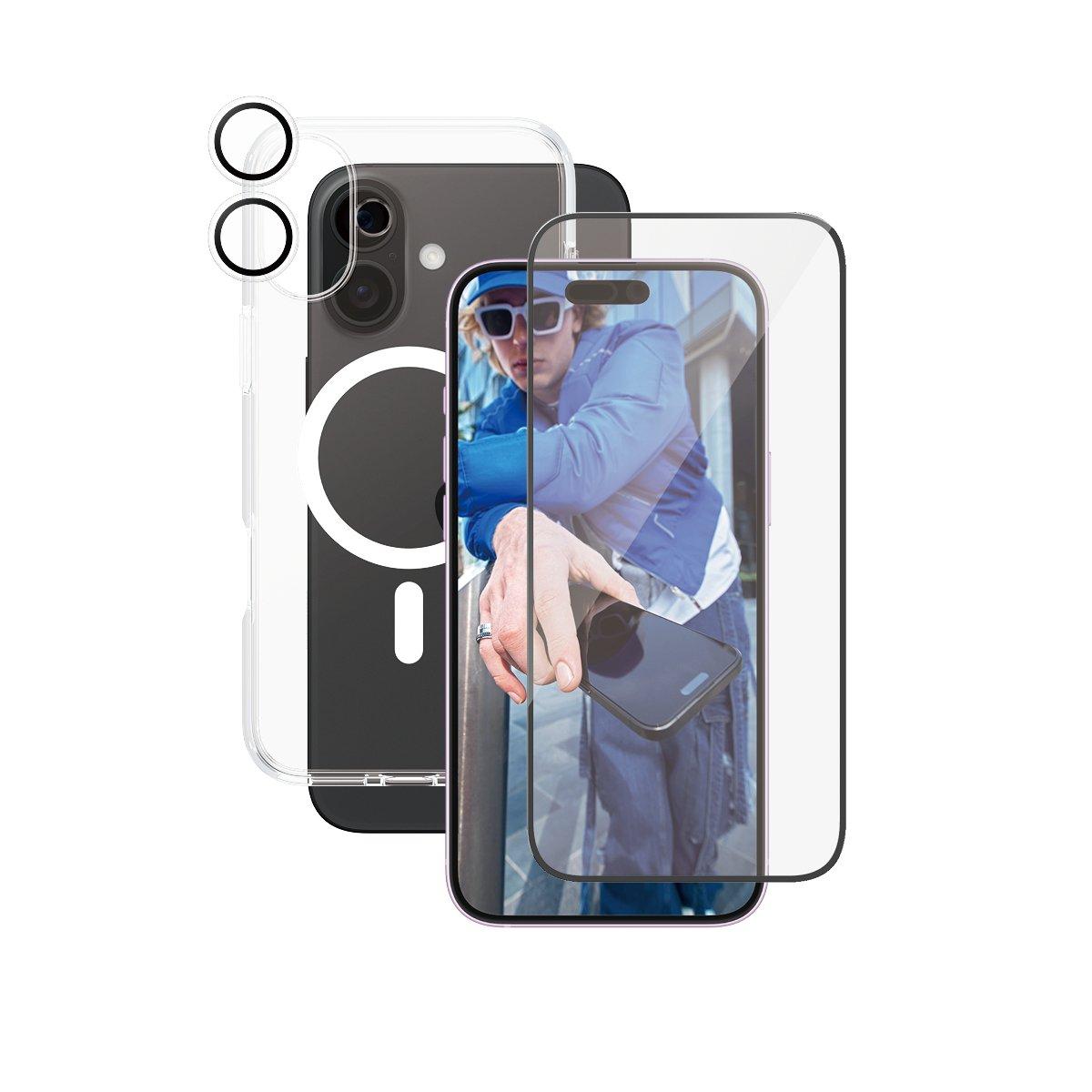 CARE by PanzerGlass® Flagship 3-in-1 Bundle iPhone 16 Plus - eXtra