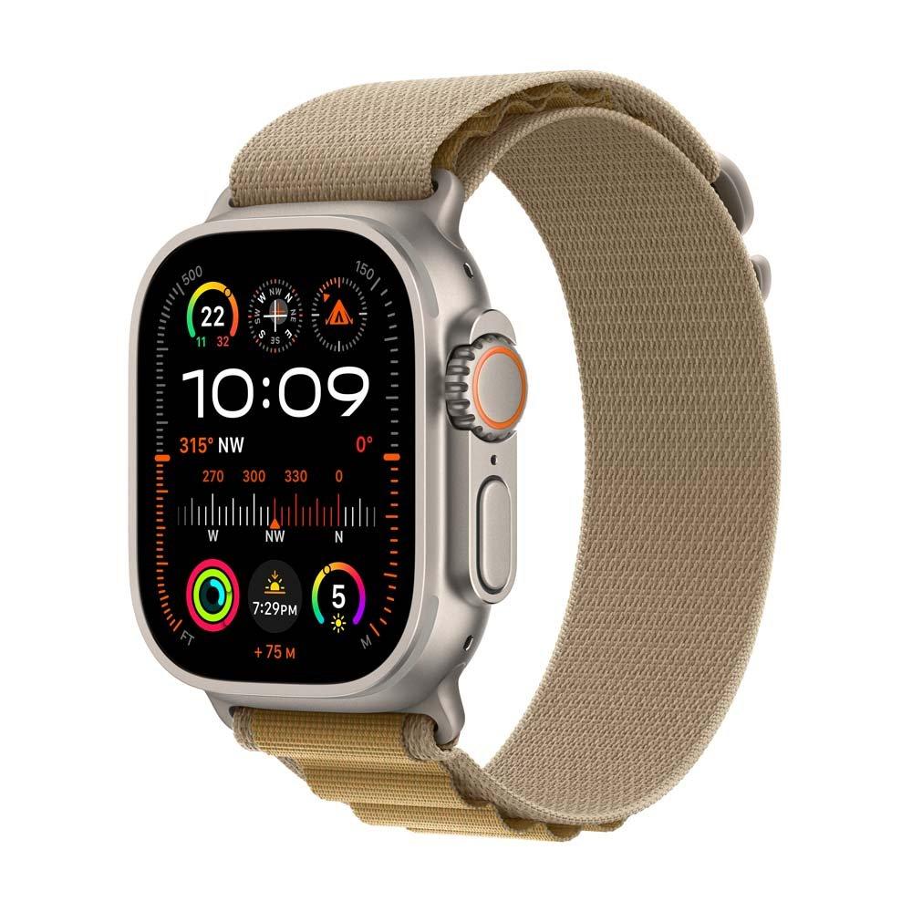 Apple Watch Ultra 2 GPS + Cellular 49MM Natural Titanium Case with Tan ...