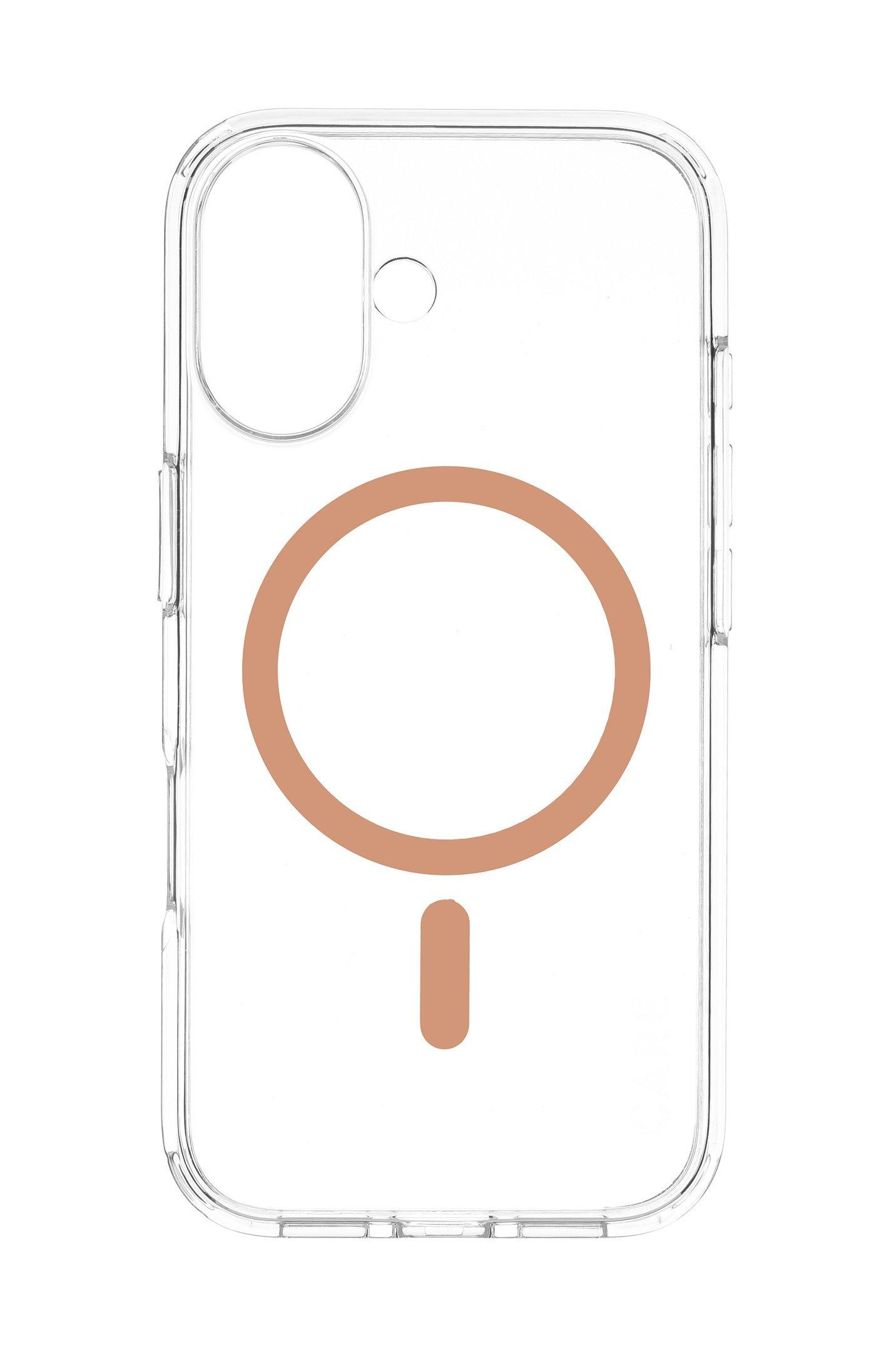 CARE by PanzerGlass Flagship Case, Urban Combat with Peachy MagSafe for iPhone 16 Pro, Clear - eXtra