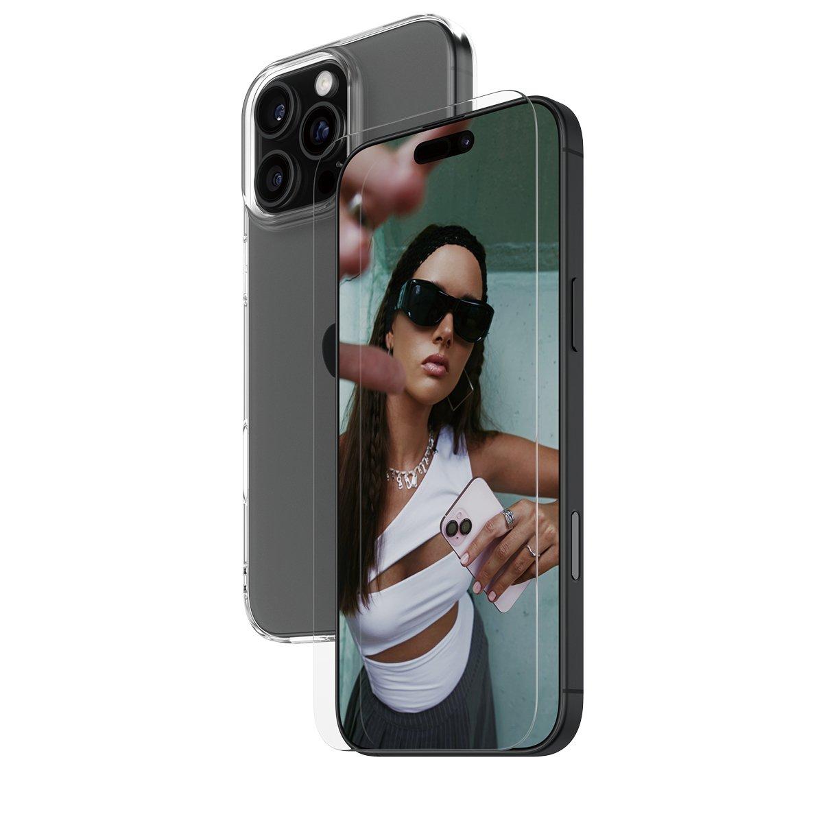 SAFE by PanzerGlass 2-in-1 Protection Bundle iPhone 16 Pro Max, Clear ...