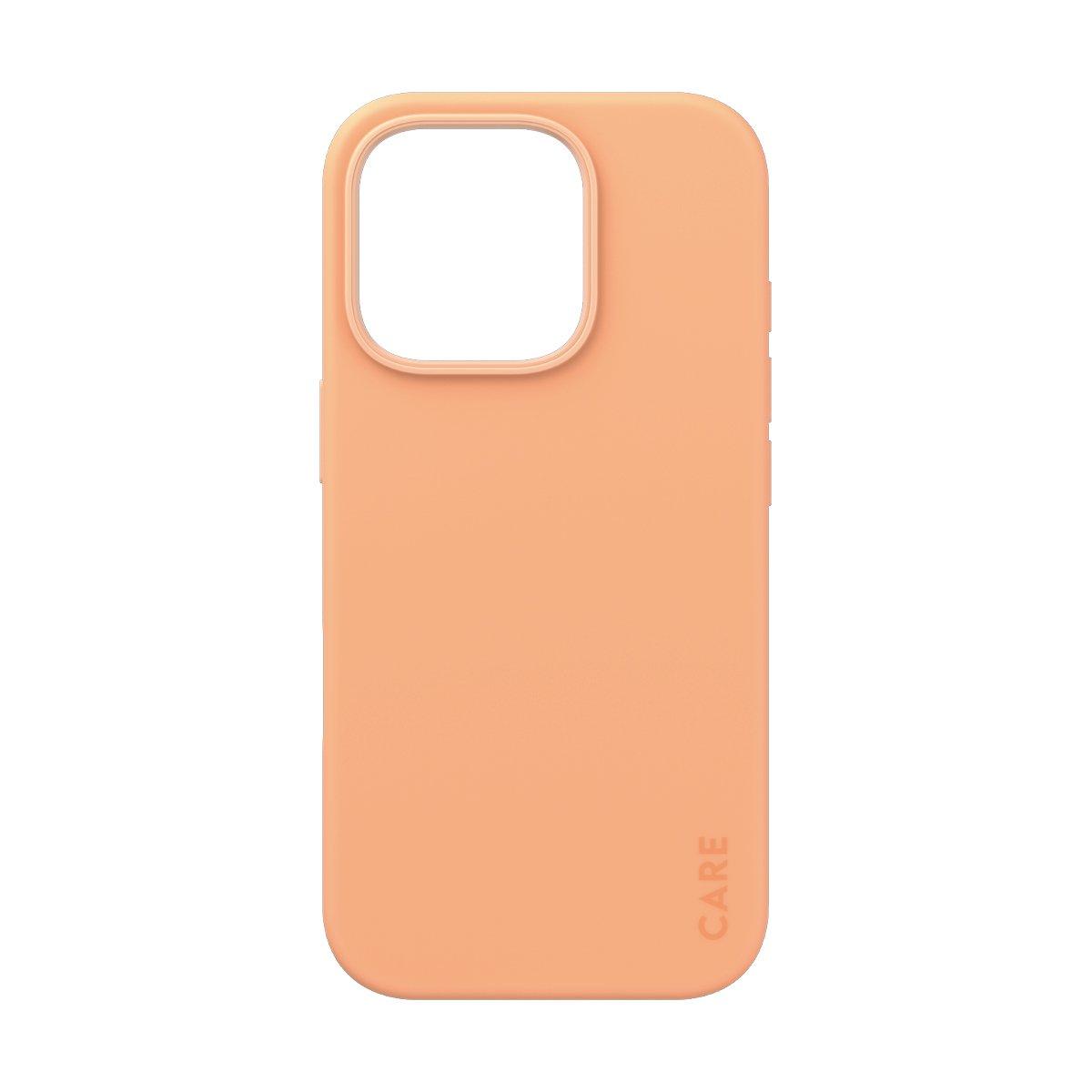 CARE by PanzerGlass Case with MagSafe for iPhone 16 Pro, Peach - eXtra