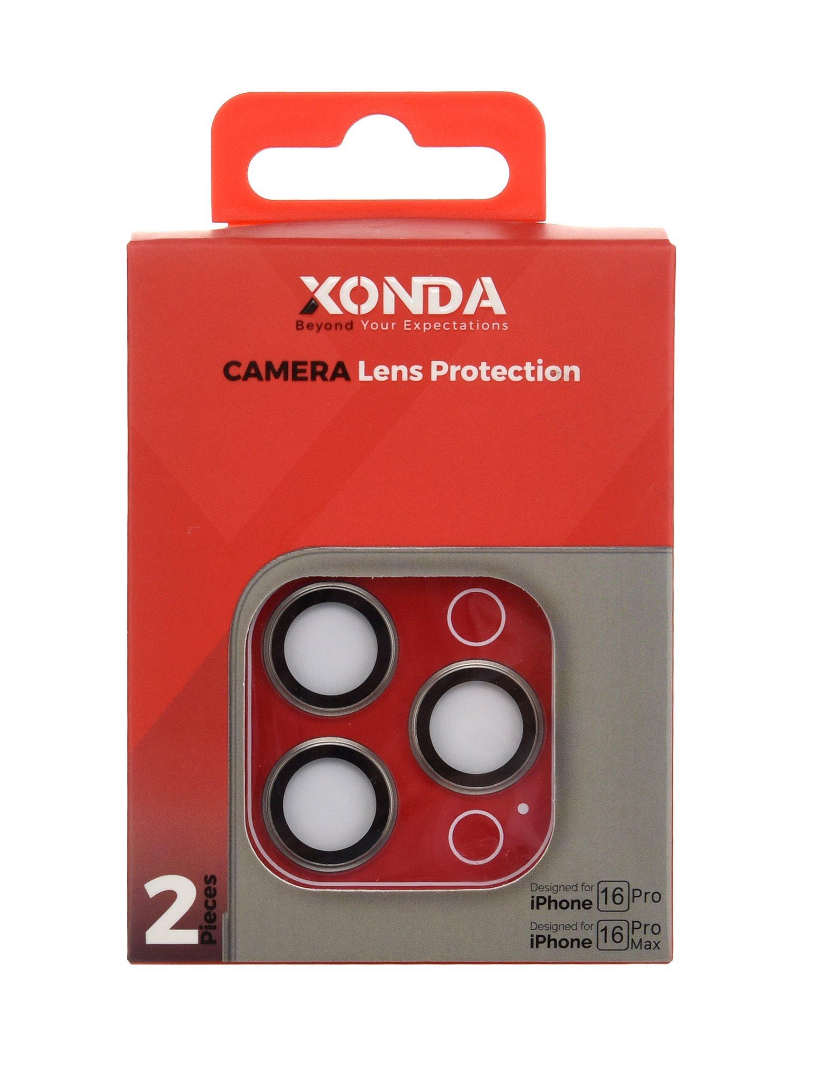 XONDA iPhone 16 Pro / 16 Pro Max Camera Lens, Silver (2 Pcs) - eXtra