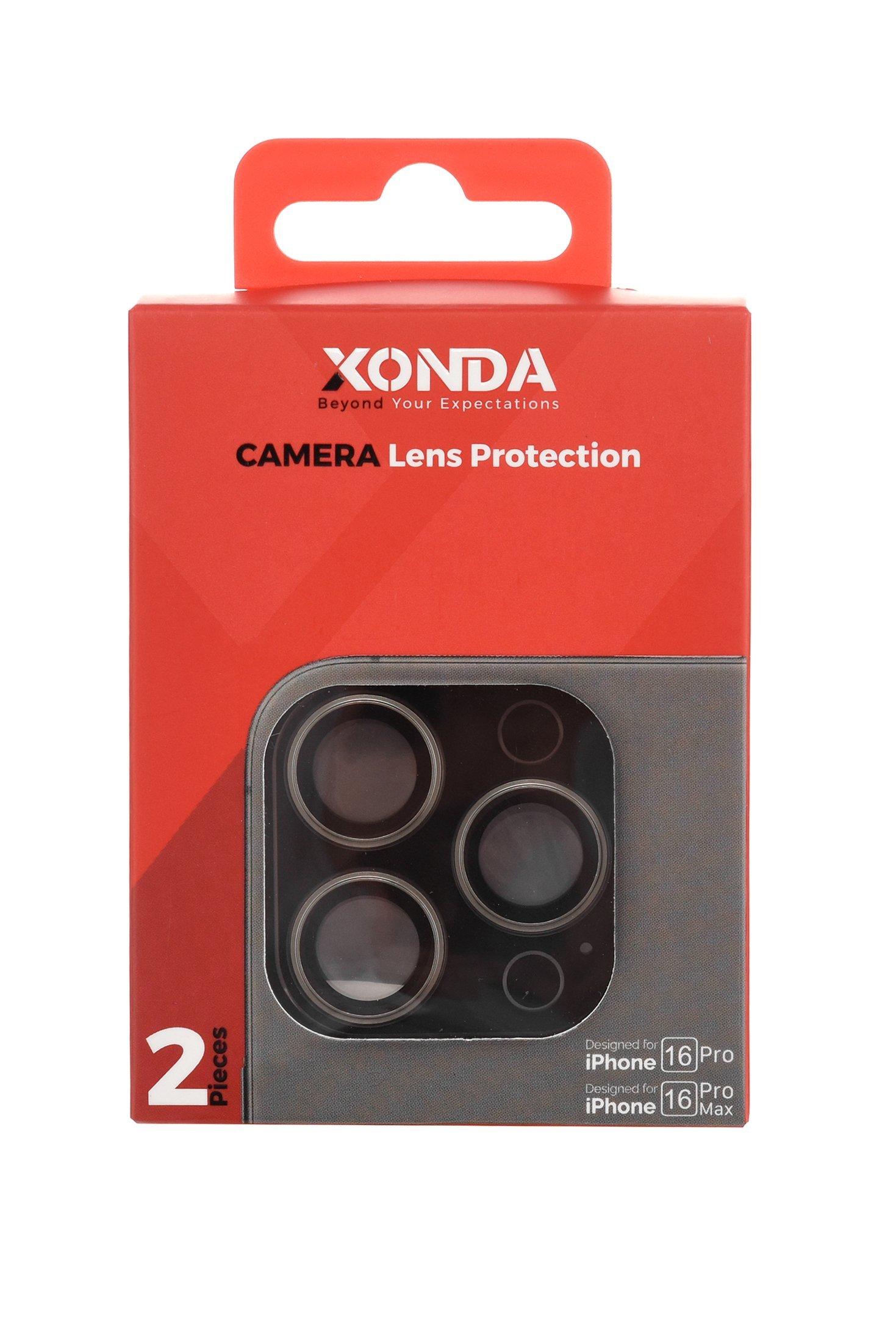 XONDA iPhone 16 Pro / 16 ProMax Camera Lens, Rose Gold (2 Pcs) - eXtra