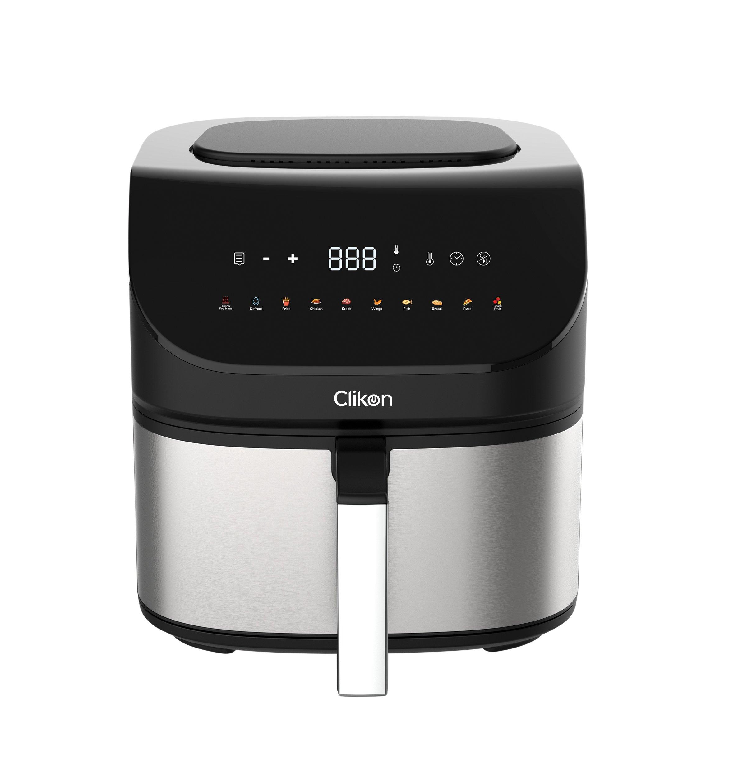 Clikon AIRCHEF 7.0L Digital Air Fryer Plastic Body 1600W Black/Silver ...