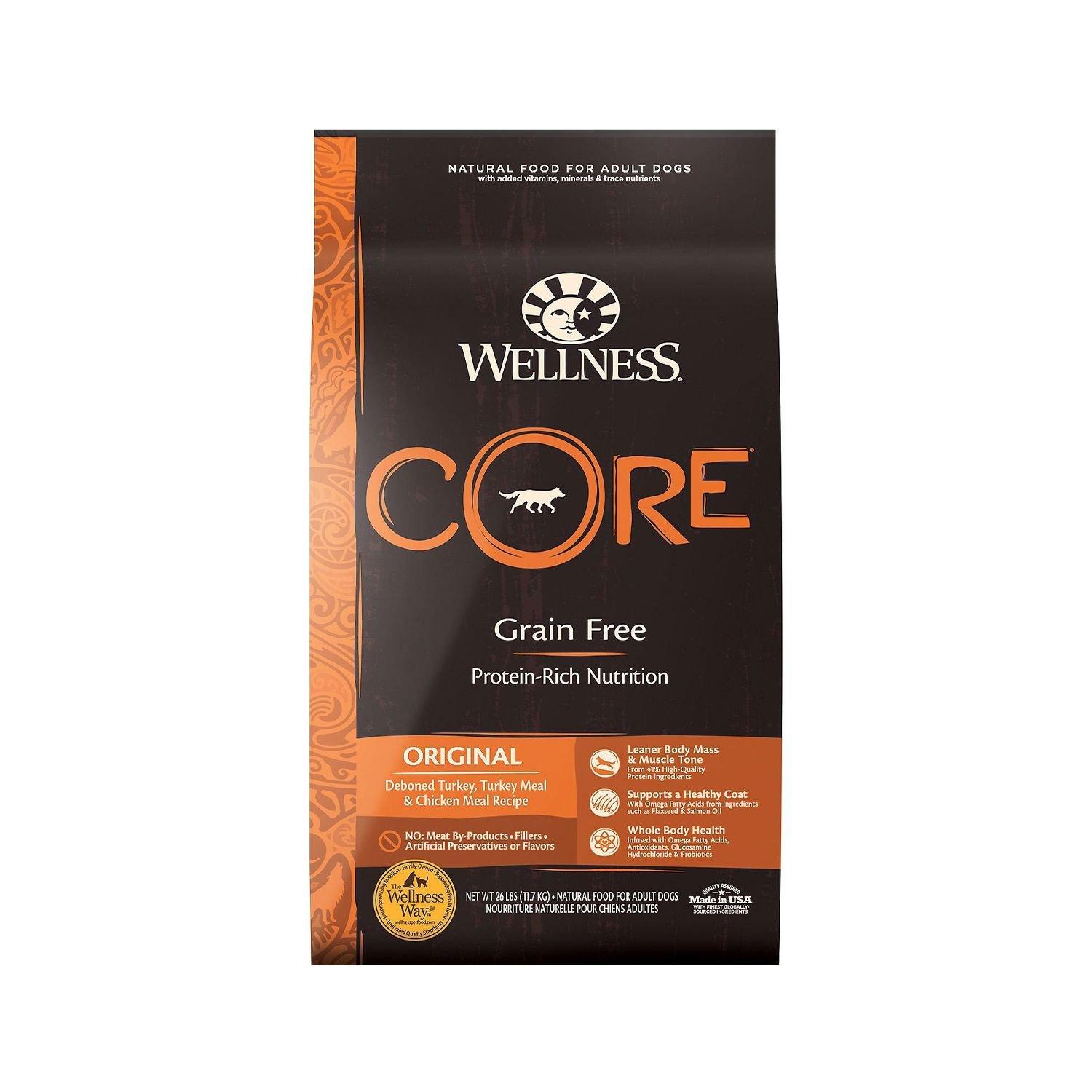 Wellness CORE Original Turkey with Chicken Recipe Dog Dry Food, 10 Kg ...