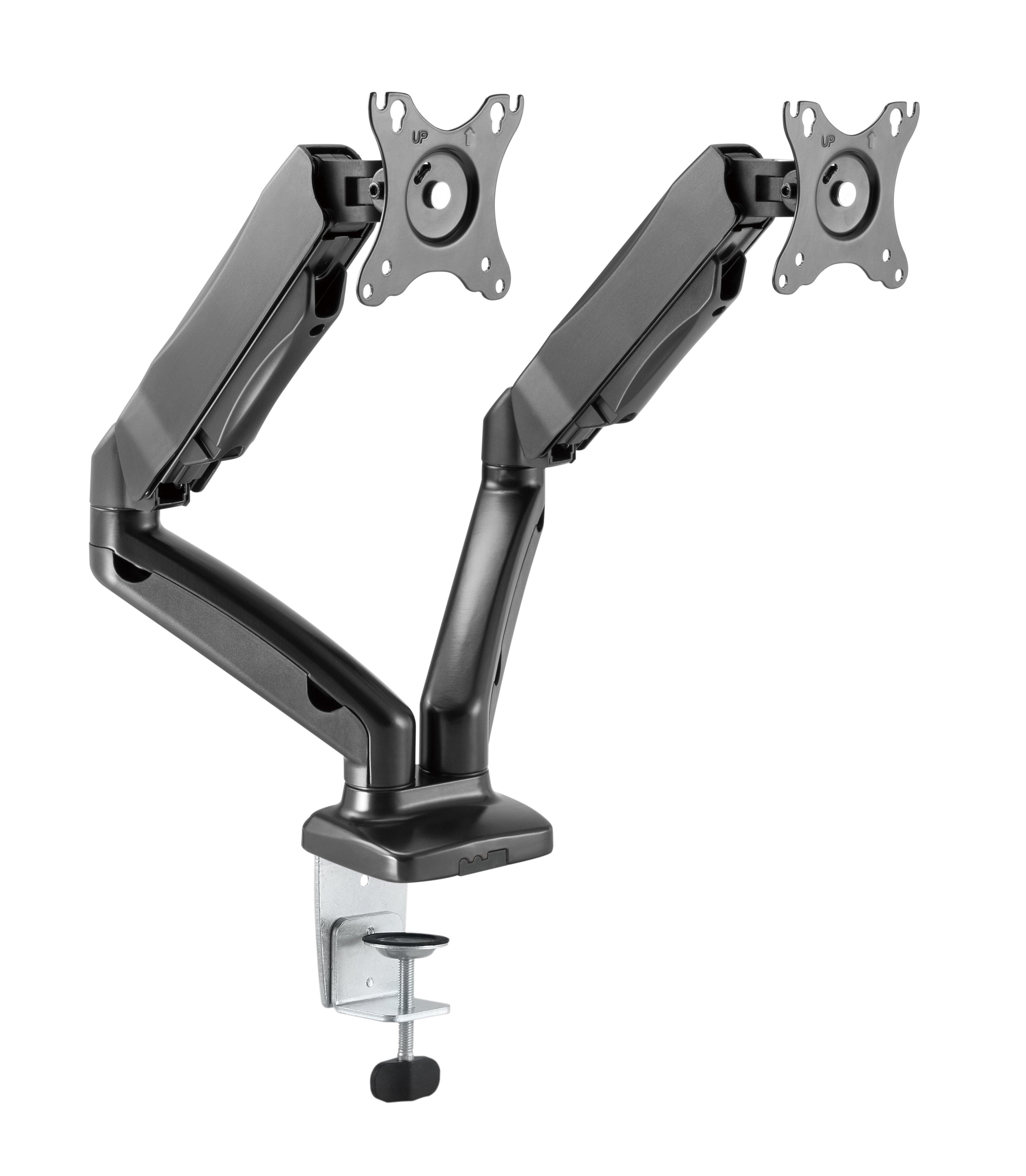 Skill Tech 13-32-Inch Full Motion Dual PC Monitor Desk Mount 6.5KG Max ...