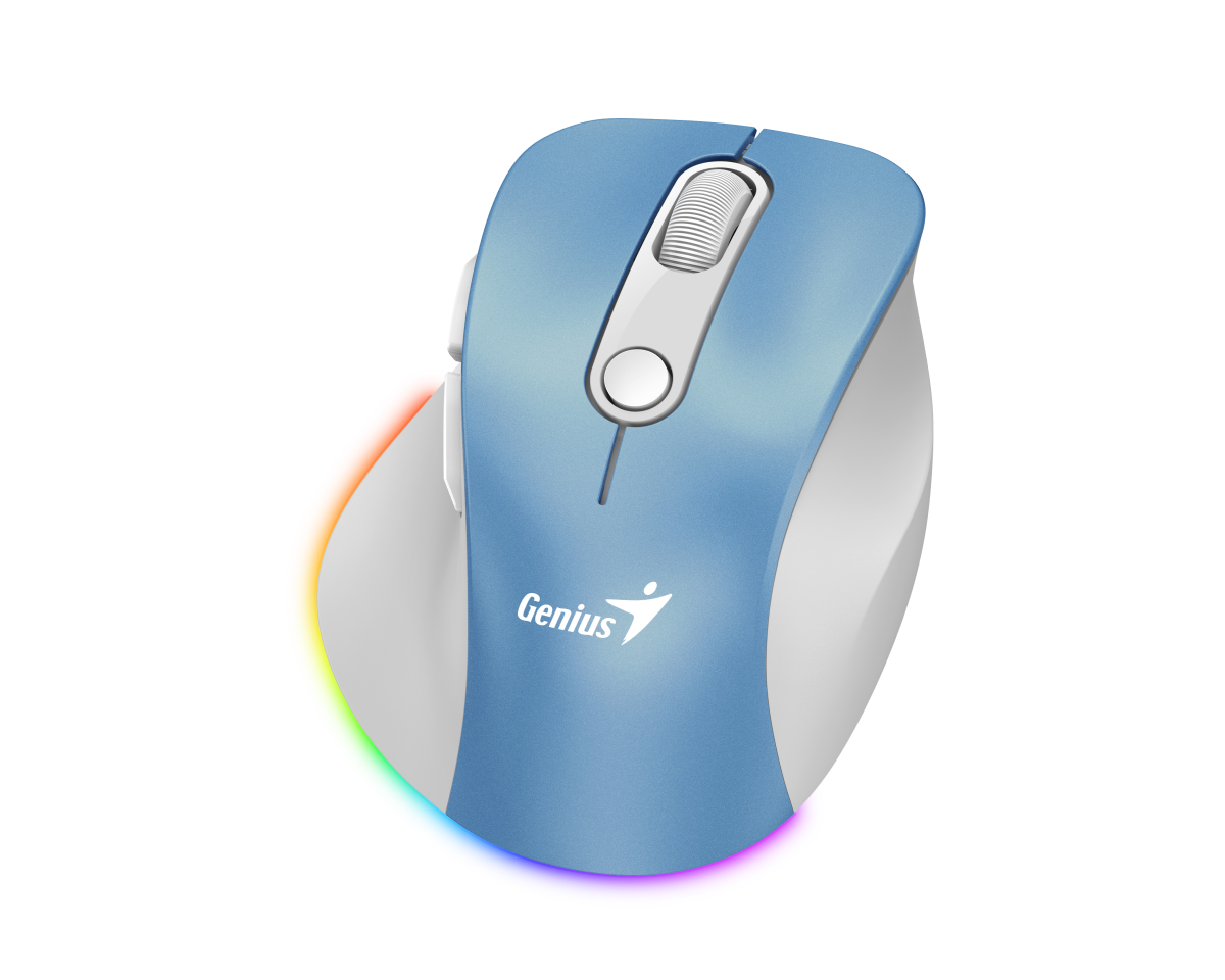 Genius ERGO PRO Wireless Bluetooth Mini-PC Mouse Light Blue - eXtra Bahrain