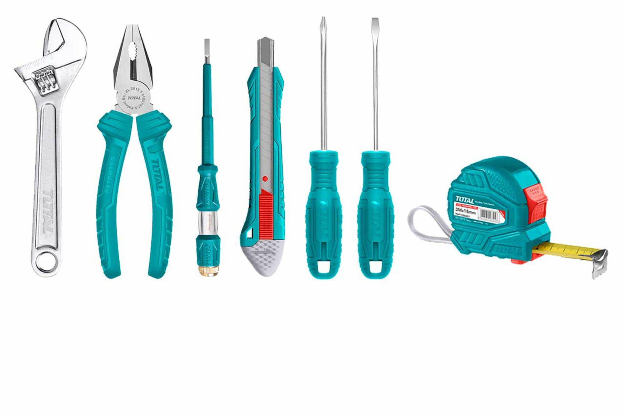 TOTAL, 7pcs Hand Tools Set - eXtra