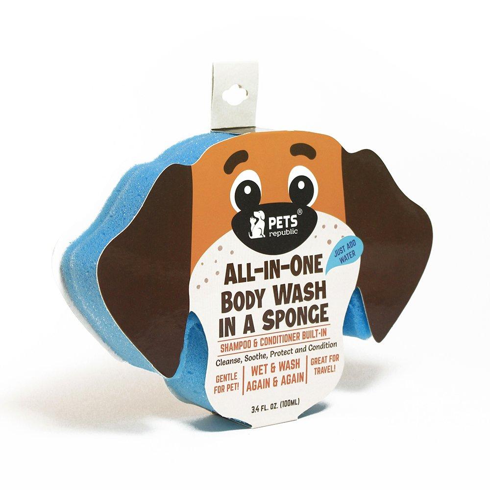 Pets Republic All,in,One Body Wash Dog Shape Sponge - eXtra