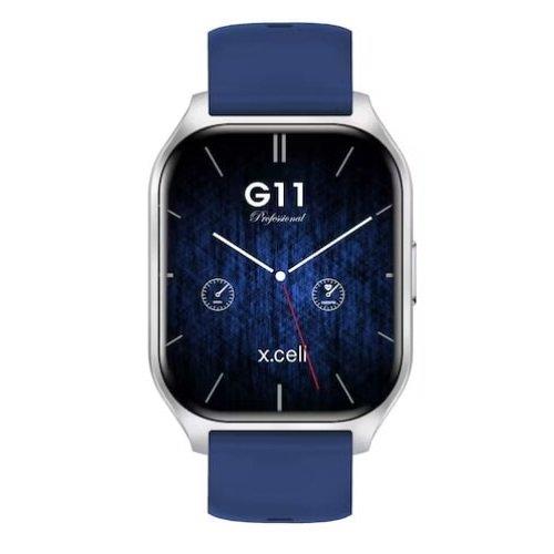 Xcell G11 Pro Smartwatch, 2.01", 7 Days Batterylife, Blue - eXtra Oman