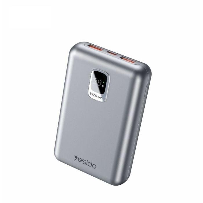 Yesido Digital Power Bank With USB-C 20000mAh 22.5W Grey - eXtra Bahrain