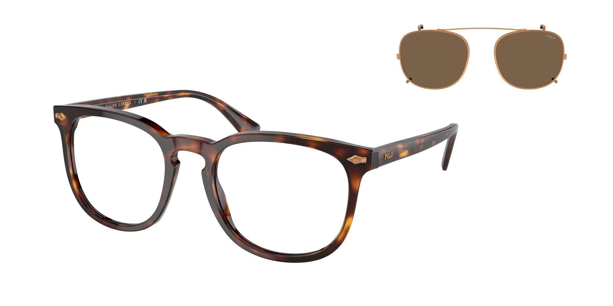 Polo, Sunglasses, Clip On ,Man, Shiny Brown Tortoise - eXtra