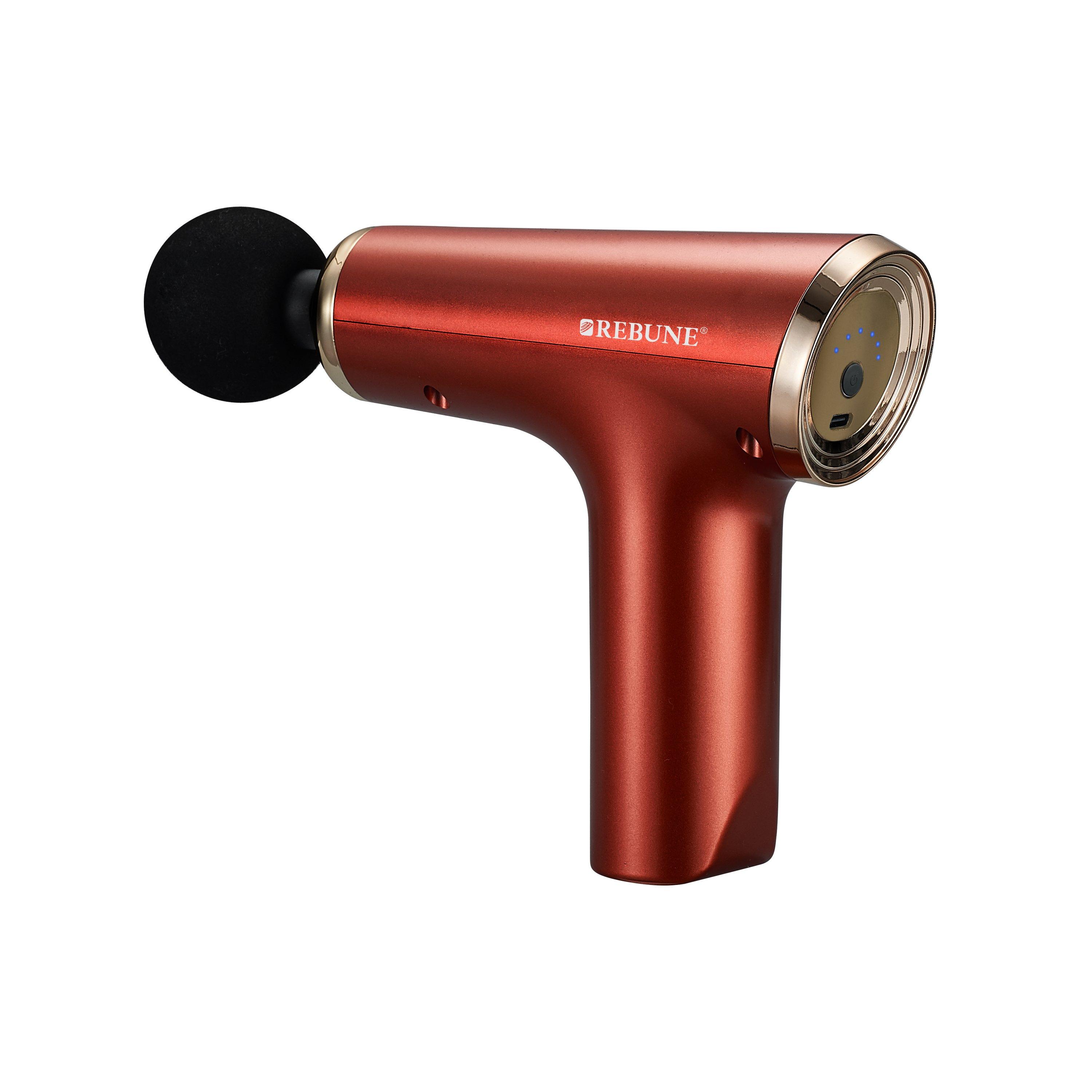 REBUNE, Massage Gun, 4 Heads, Type c cable, EVA Bag, 6 Level, Red - eXtra