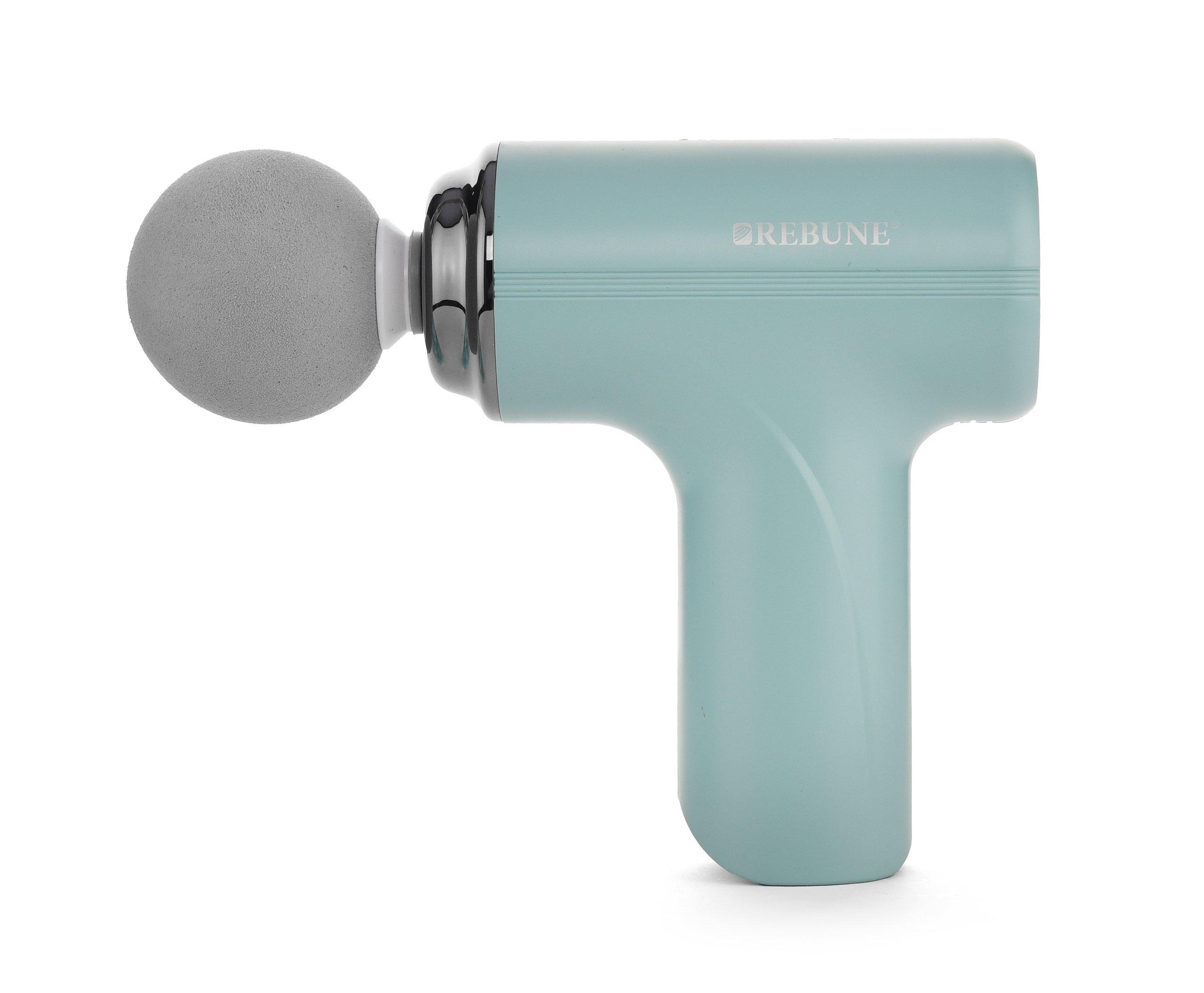 REBUNE, Mini Massage Gun, 4 Heads, Type c cable, EVA Bag, 6 Level ...