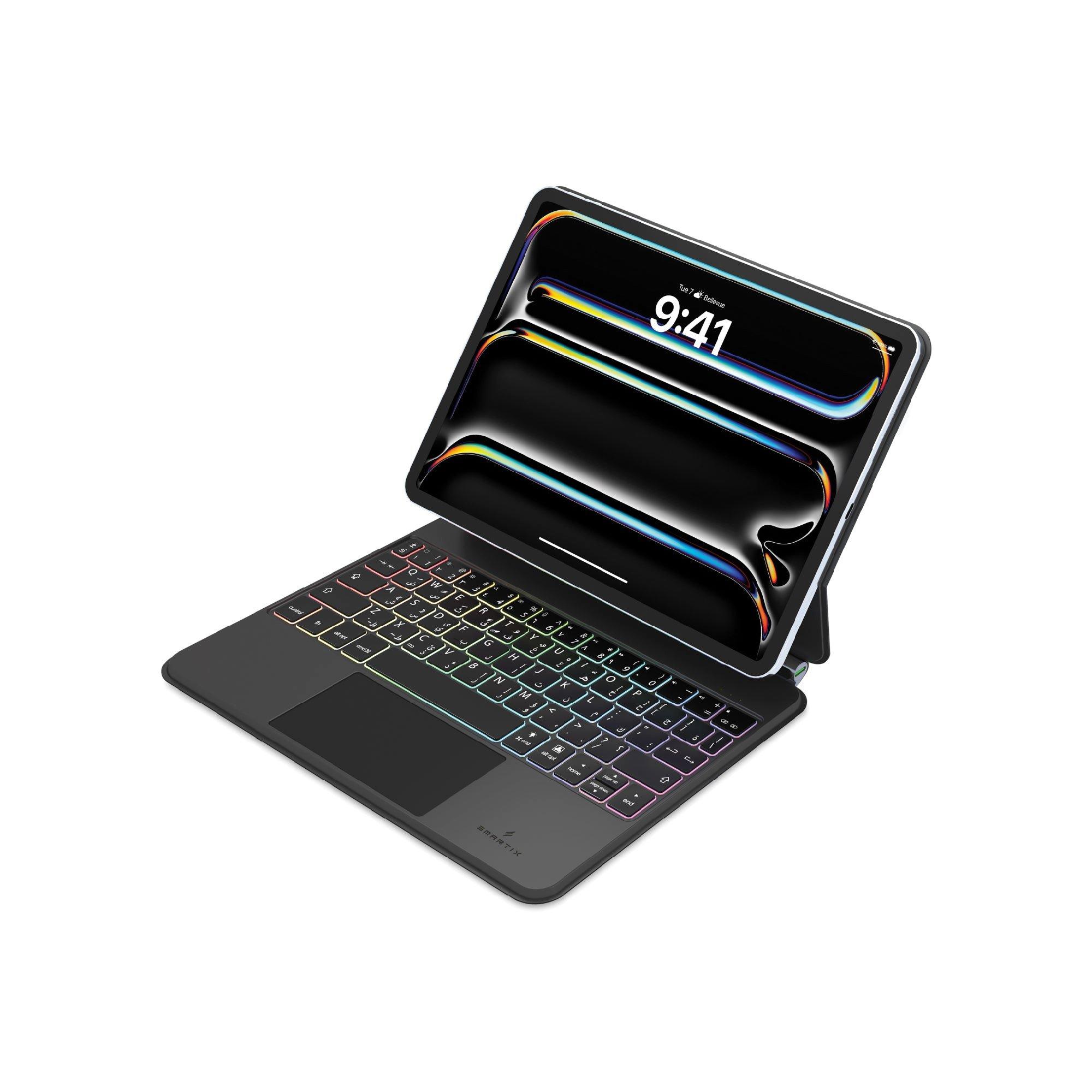 Smartix Magnetic Backlit Keyboard with Trackpad for iPad Pro 13 inch M4 ...