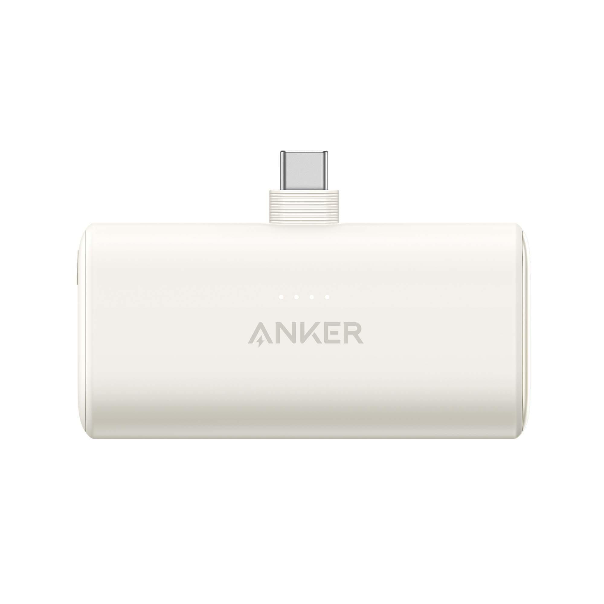 Anker Nano Mini Power Bank, 5000mAh, 22.5W, Built-In USB-C Connector ...