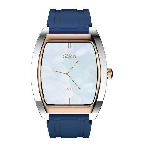 Xcell Sélen Smartwatch, 1.76", Blue With Gold Frame - eXtra Oman