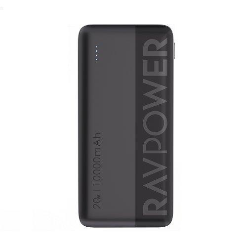 Ravpower 10000mAh Powerbank, 20W, 3 Ports, Black - eXtra Oman