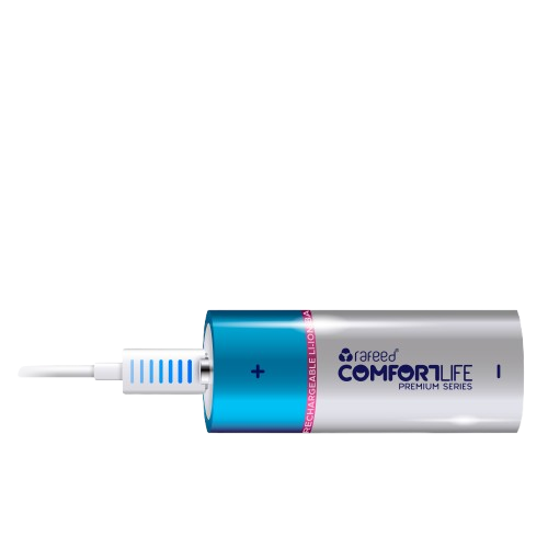 Rafeed D Type Rechargeable Battery 2pcs *2 - eXtra