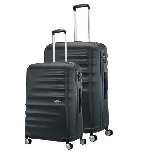American Tourister Preston Travel Trolley 2Pcs , Black - eXtra Oman