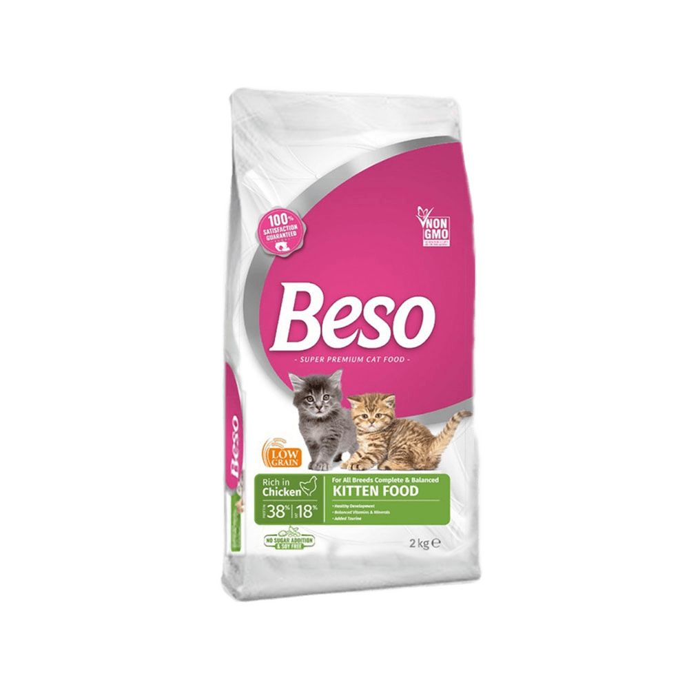 Beso Complete And Balanced Rich In Chicken Kitten Dry Food - 1 Kg - eXtra