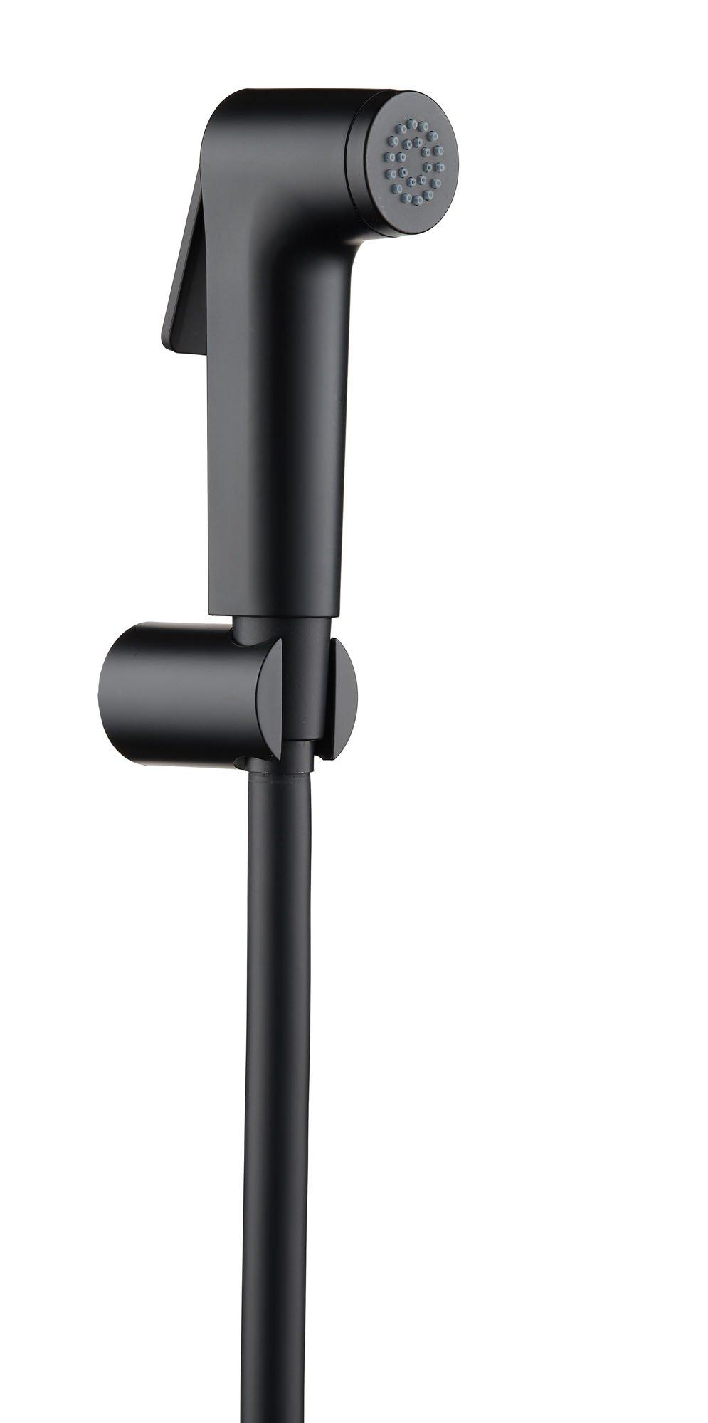 HESANIT Logic Shattaf Sprayer Set with Pipe and Wall Bracket Black - eXtra