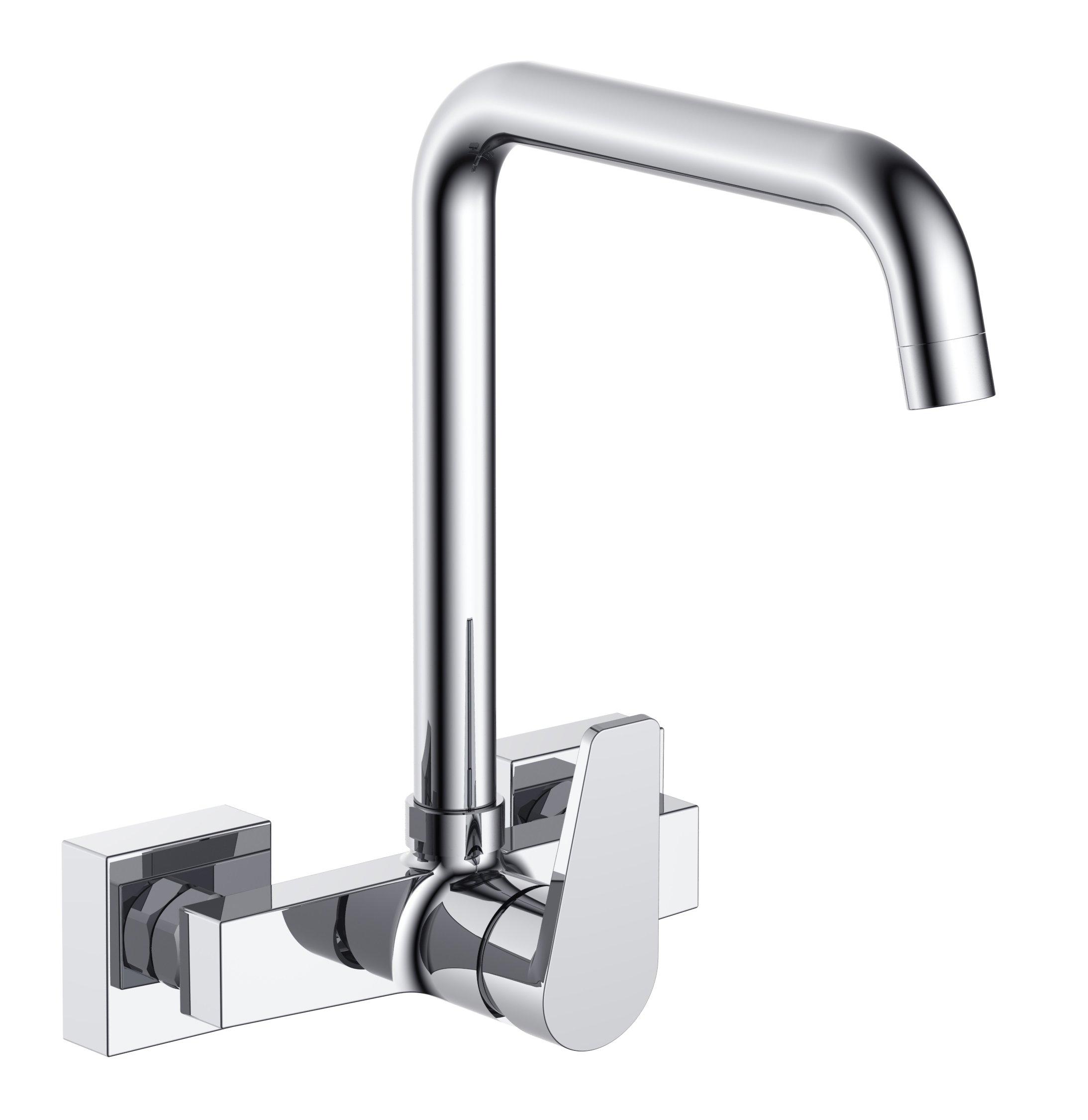 HESANIT Logic Single Lever Kitchen Wall Sink Faucet Chrome - eXtra