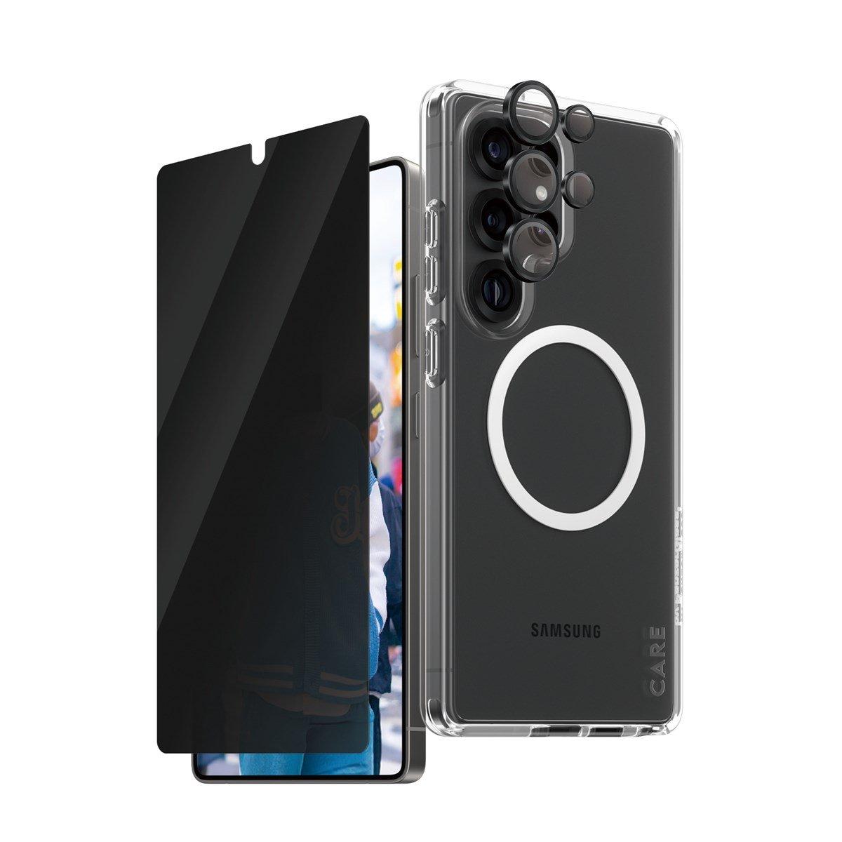 CARE by PanzerGlass Flagship 3-in-1 Privacy Bundle Samsung S 25 Ultra ...