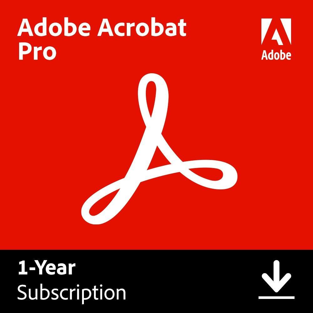 Adobe Acrobat Pro 1 Year Sub, Digital Card, Delivery By Email - eXtra