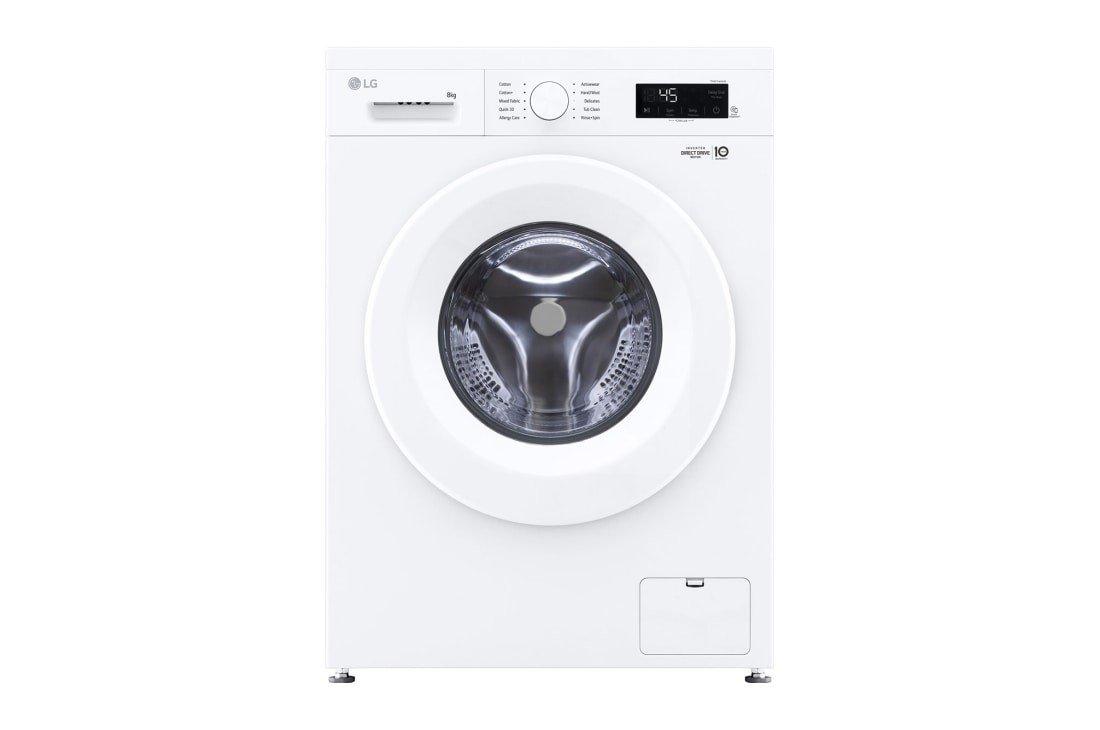LG, Front Load washer, 8kg, White - eXtra Bahrain