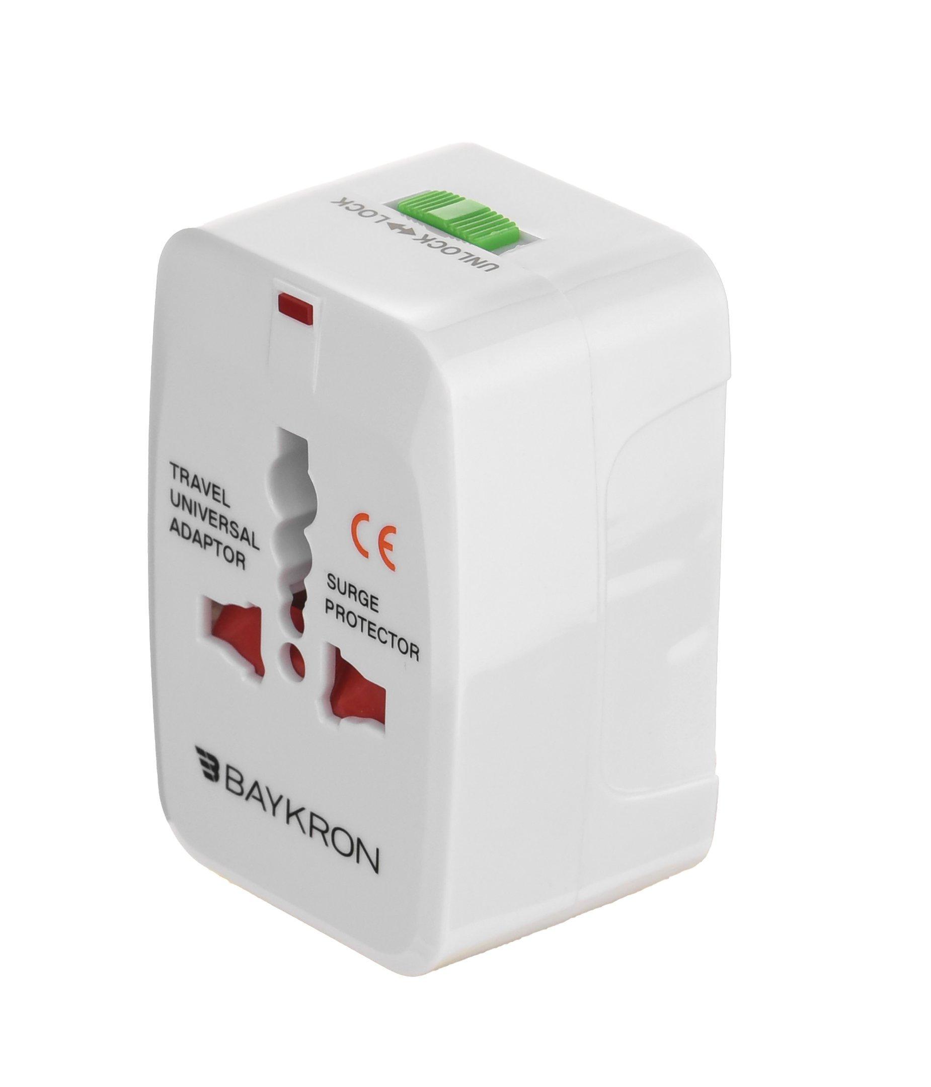 BAYKRON, Universal travel Adaptor AC Input:100-240V,6A Max - eXtra