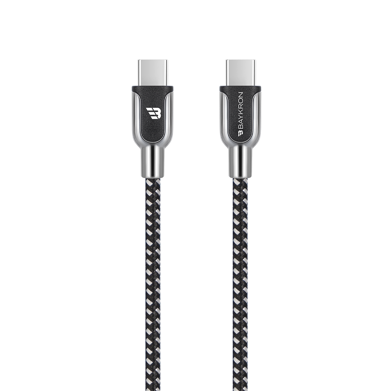 Baykron Braided USB-C to USB-C Cable; Charge and sync; 240 Watt - eXtra
