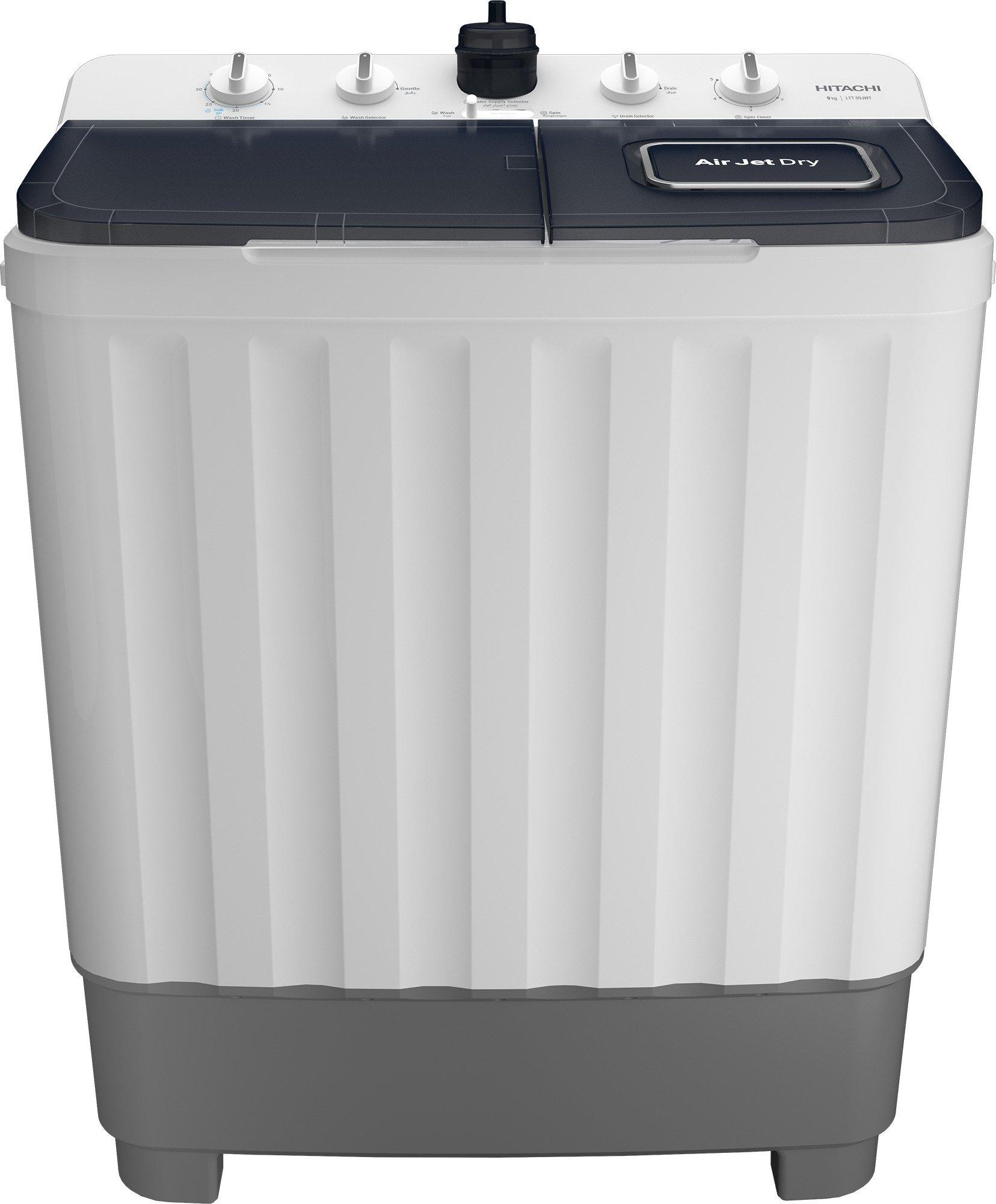 Hitachi,Twin-Tub Washer, 9KG, Grey - eXtra Bahrain