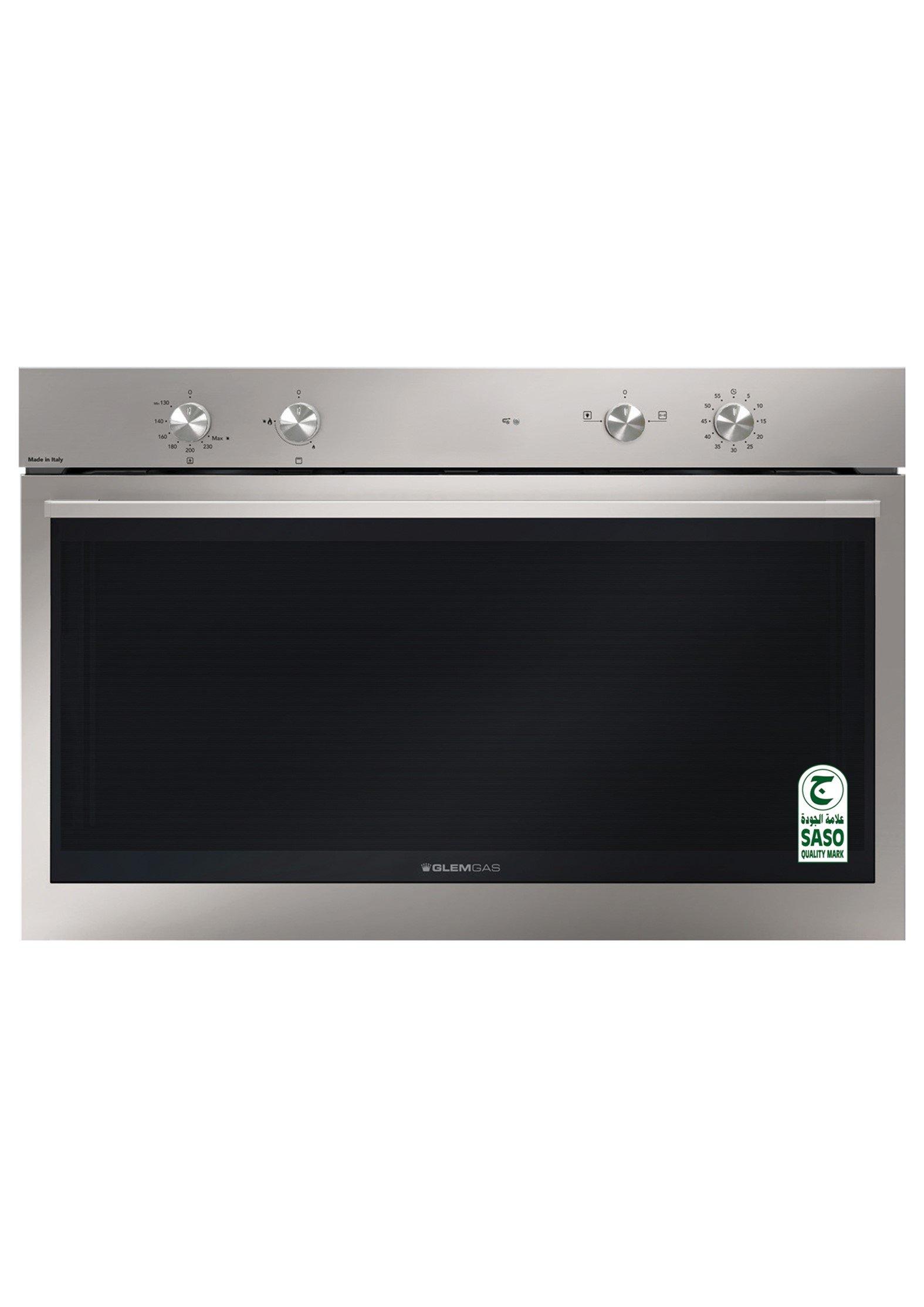GLEM GAS, Built-In Gas Oven, 89.7cm, Stainless Steel - eXtra