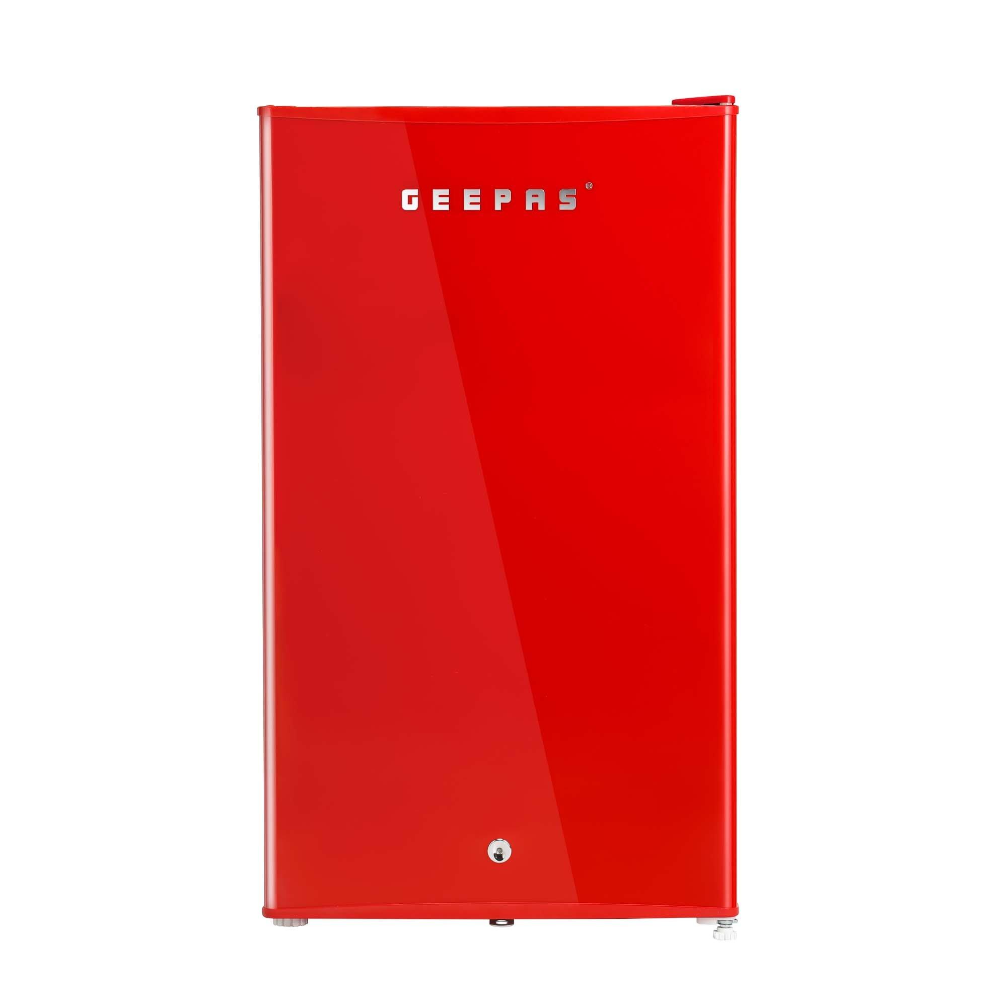 Geepas, Mini Refrigerator, Single Door, 120L, Red - eXtra Bahrain