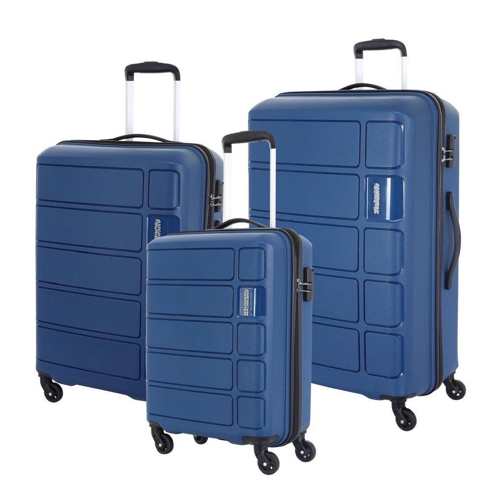 AMERICAN TOURISTER Tracker, 3pcs Luggage Set, 22/27/31 Inch, Navy Blue ...